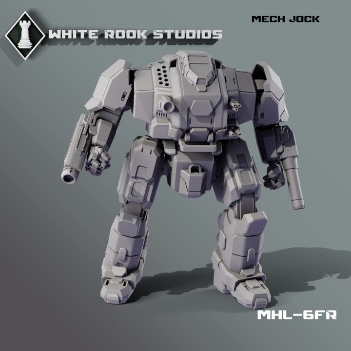 3D Printable American Mecha - MHL-Sheriff - Lance Leader by White Rook ...