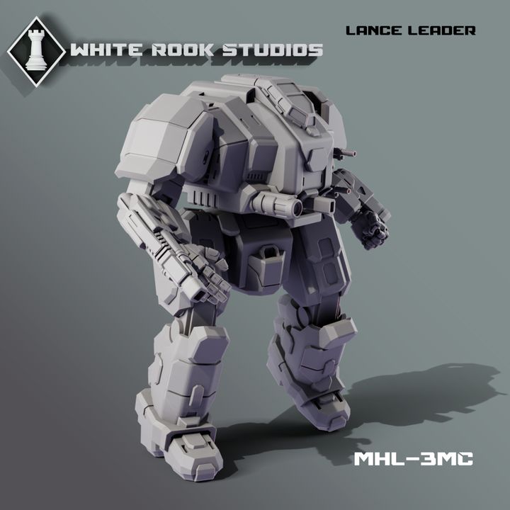 3D Printable American Mecha - MHL-Sheriff - Lance Leader by White Rook ...