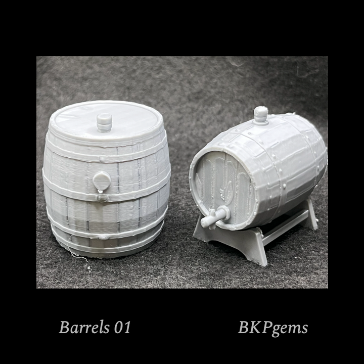 3D Printable Barrels 01 by BKPgems