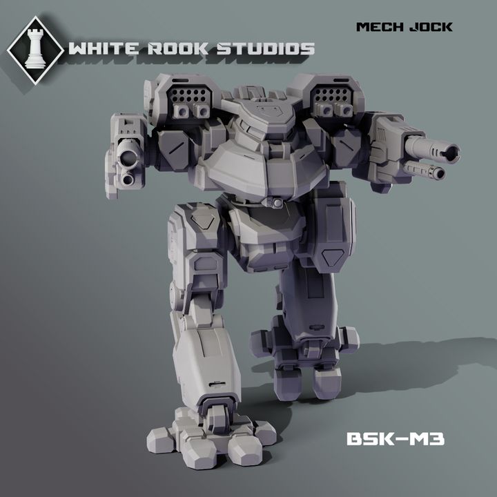 3D Printable BSK Zambezi shark - Mech Jock by White Rook Studios