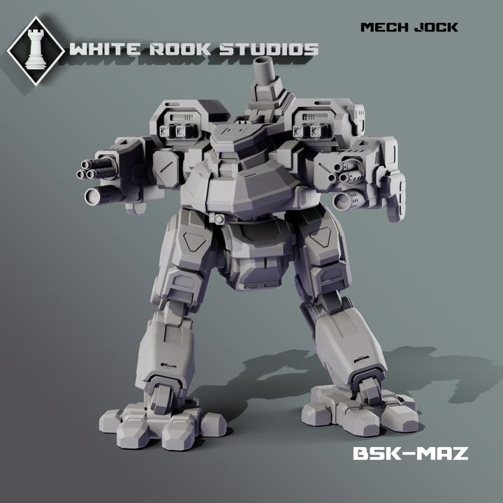 3D Printable BSK Zambezi shark - Mech Jock by White Rook Studios
