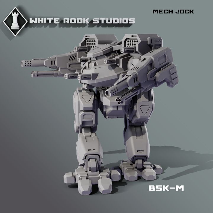 3D Printable BSK Zambezi shark - Mech Jock by White Rook Studios