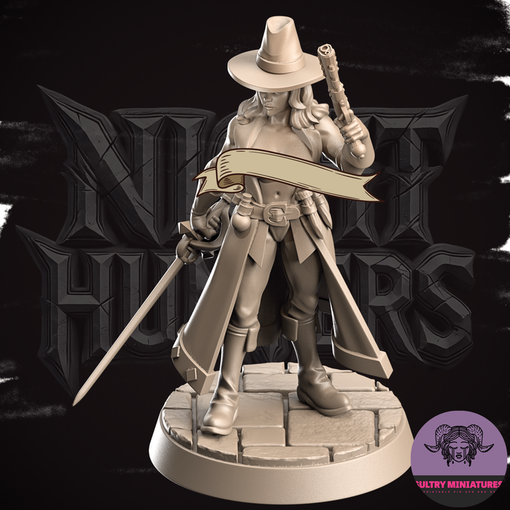 3D Printable Sultry Miniatures - Night Hunters Topless Version by Sultry Miniatures