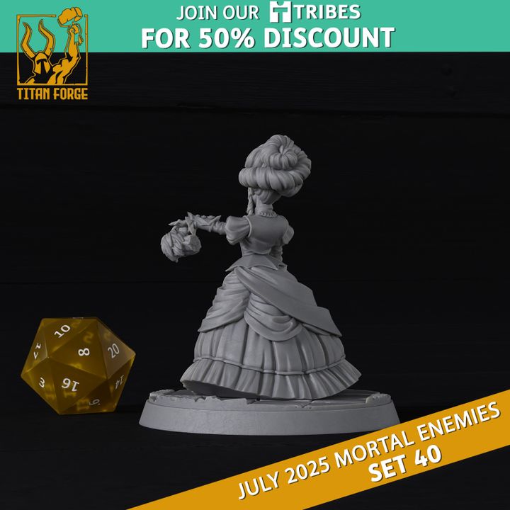 3D Printable Vampire Countess - Monsters DnD 5e - Mortal Enemies Set 40 ...