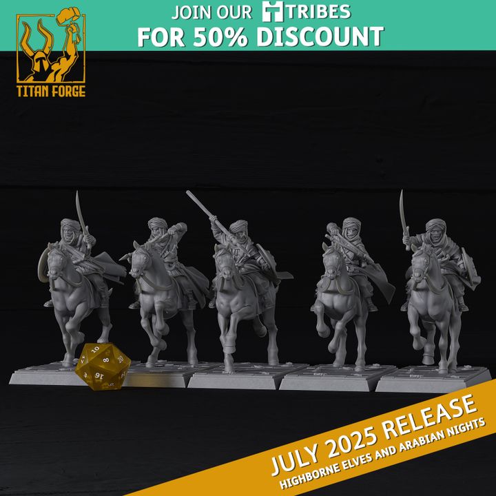 3D Printable Titan Forge Miniatures - 2025 - July - Highborne Elves and ...