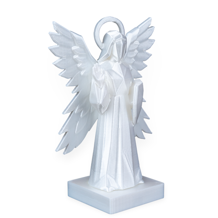 3D Printable Four-Winged Angel Statue by Stlflix