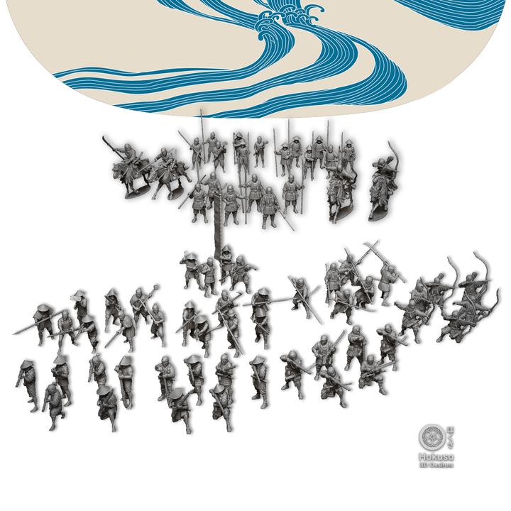 3D Printable Full Samurai Rebellion KS4 Bundle by Hokusa 3D Designs