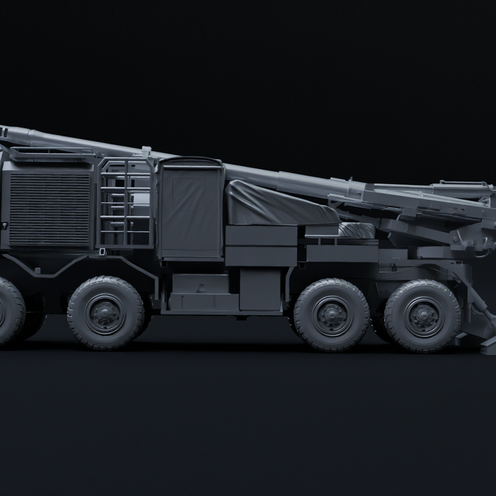 3D Printable Japanese Type 19 SPG on MAN Chassis 1:35 by The Military ...