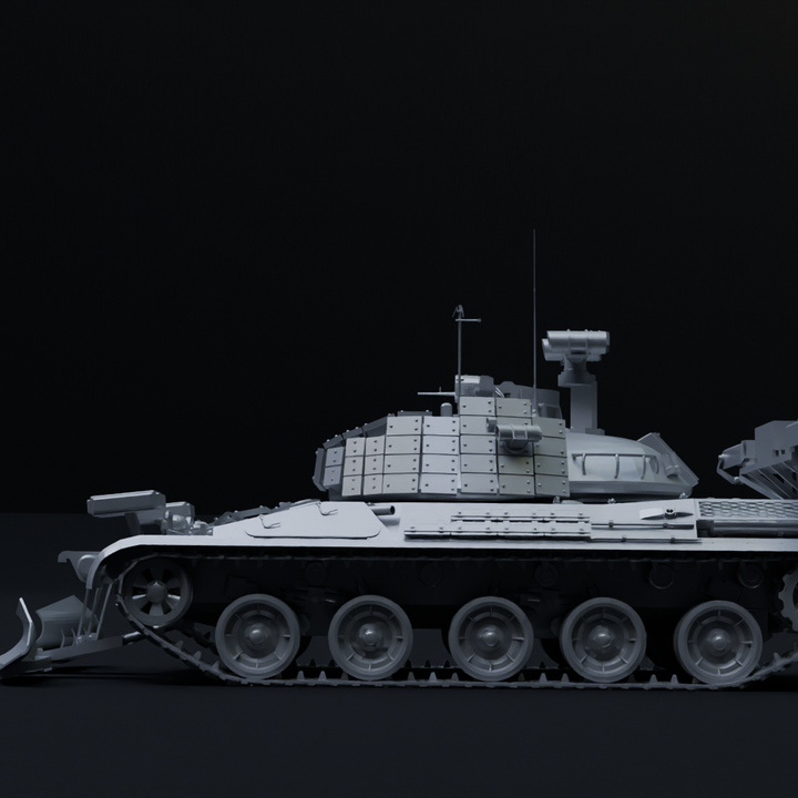 3D Printable French AMX 30 B2DT Mine-Clearing UGV. by The Military ...