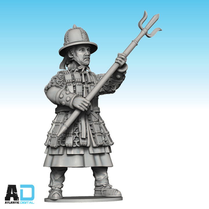 3D Printable Joseon Mail and Plate Warriors by Wargames Atlantic