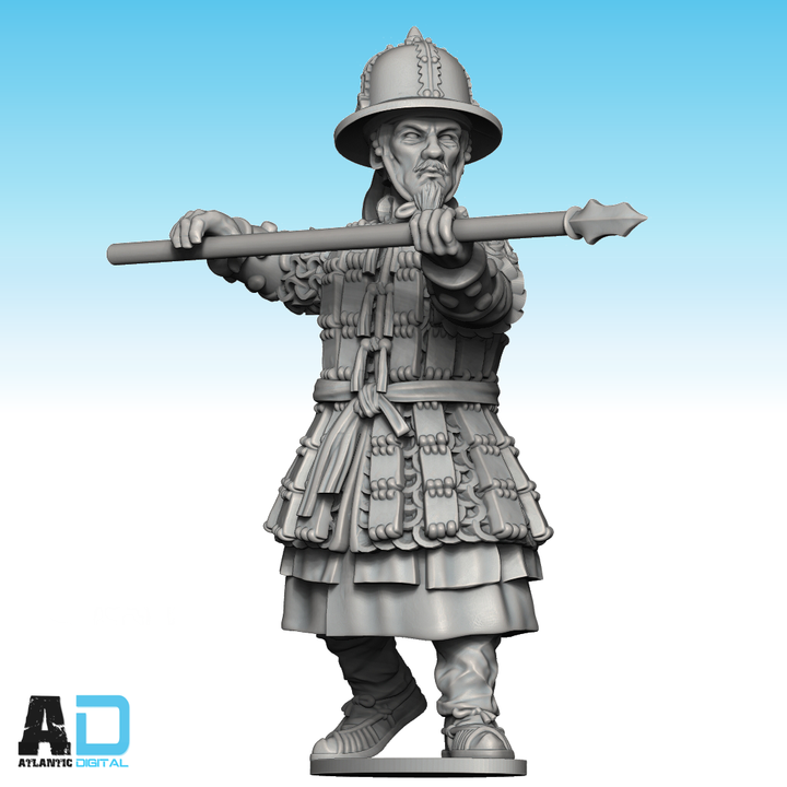 3D Printable Joseon Mail and Plate Warriors by Wargames Atlantic