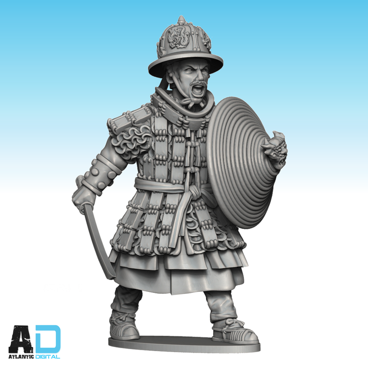 3D Printable Joseon Mail and Plate Warriors by Wargames Atlantic
