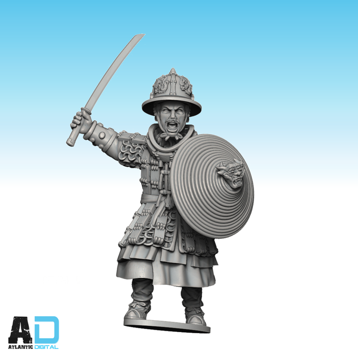 3D Printable Joseon Mail and Plate Warriors by Wargames Atlantic