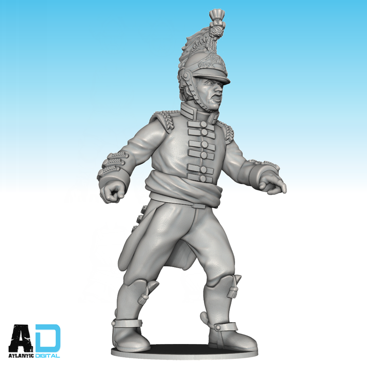 3D Printable British Officer Vignette (Peninsular War) by Wargames Atlantic