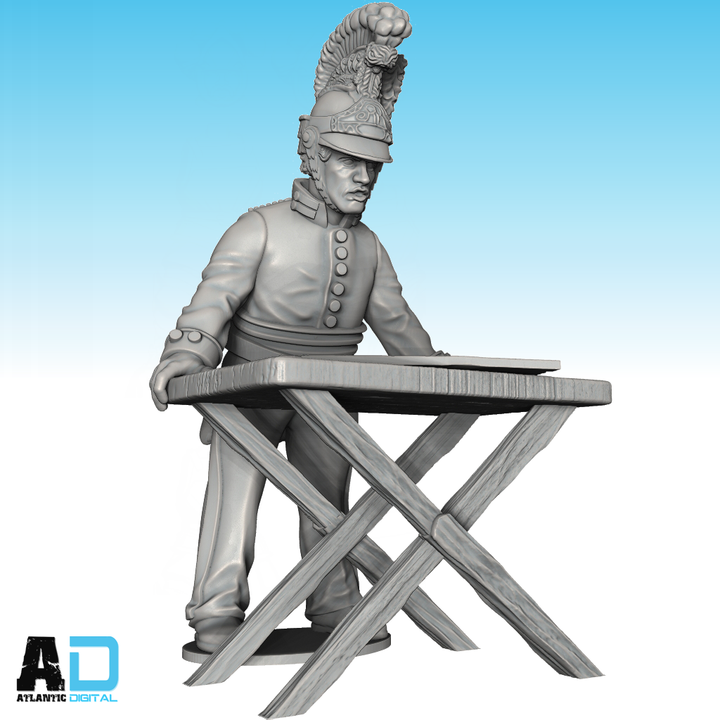 3D Printable British Officer Vignette (Peninsular War) by Wargames Atlantic