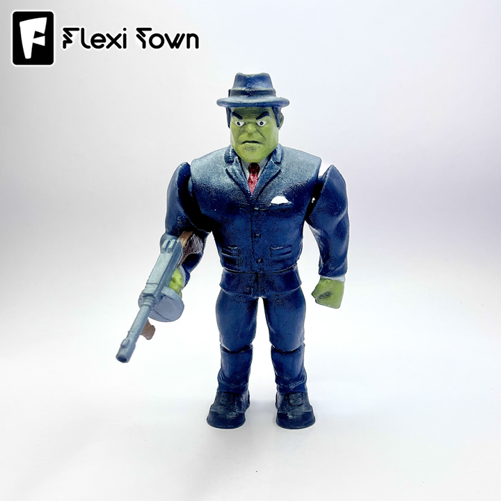 3D Printable Flexi Joe Fixit, Grey Hulk, Articulated fidget figure, 3mf ...