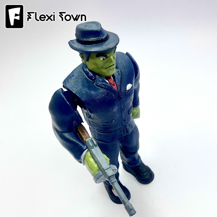 3D Printable Flexi Joe Fixit, Grey Hulk, Articulated fidget figure, 3mf ...