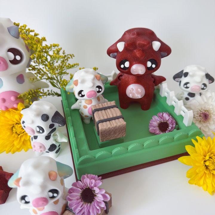 3D Printable Cow Pixie by Layersingreen