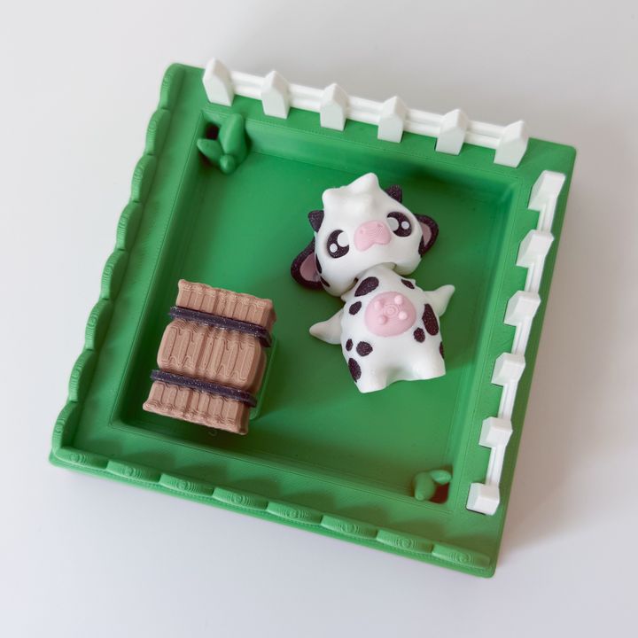 3D Printable Cow Pixie by Layersingreen