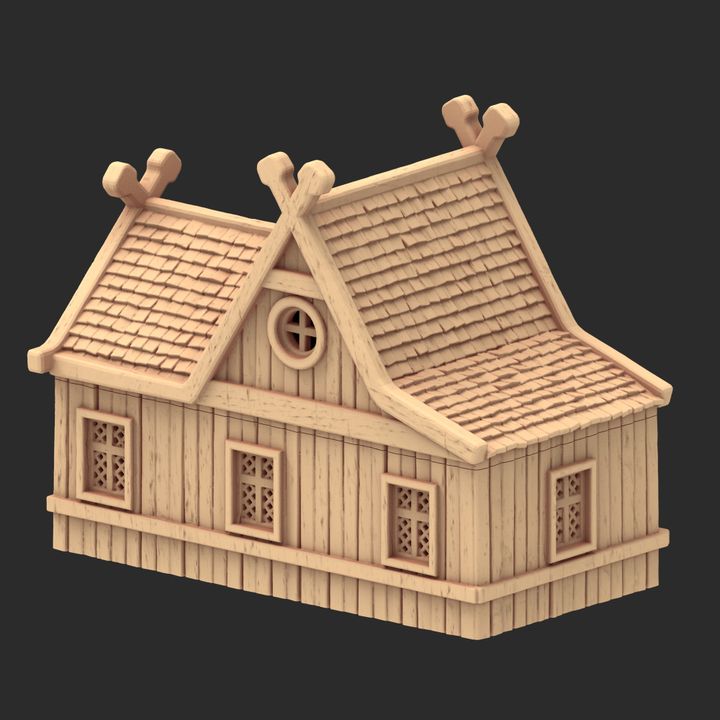 3D Printable Viking Architecture - x5 Buildings by Proxywars