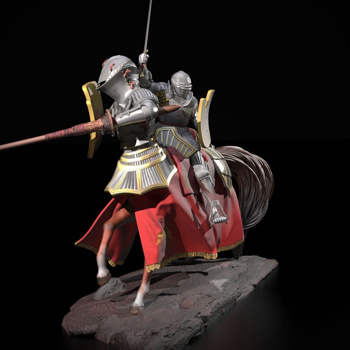 3D Printable Centaur Paladin (140mm) by Chaotic Neutral Workshop