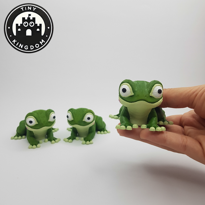 3D Printable Flexi Tiny Frog, Articulated fidget figure, keychain ...