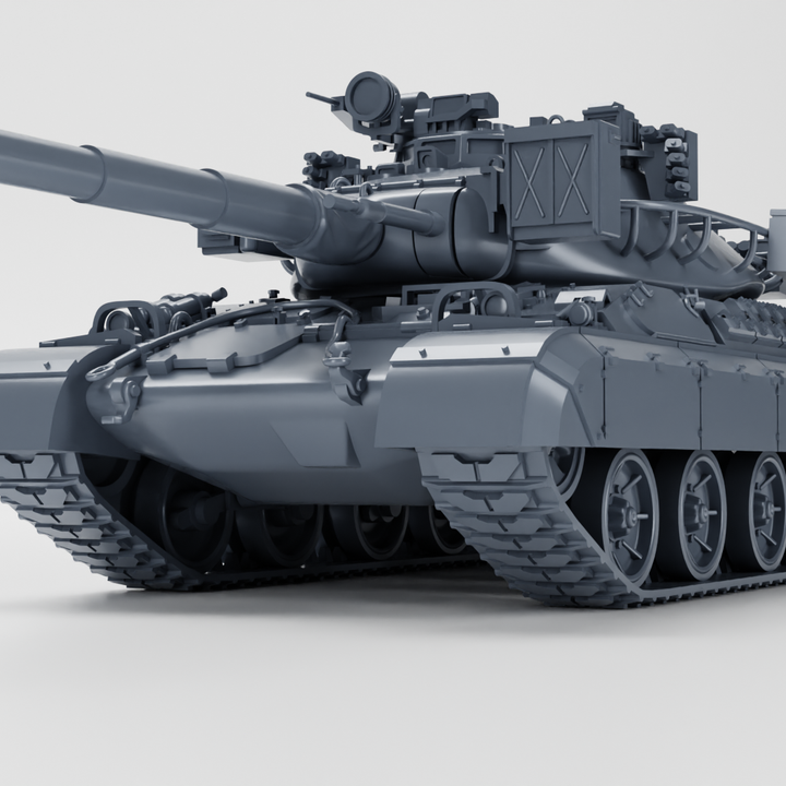 3D Printable AMX-30B2+AMX-30S (France+Saudi, Cold War) (1:56 and 1:100 ...