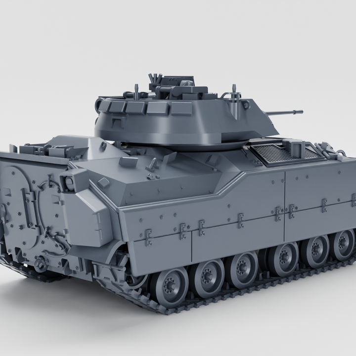 3D Printable Bradley M2 IFV and Bradley M3 CFV (US, Cold War) (1:56 and ...