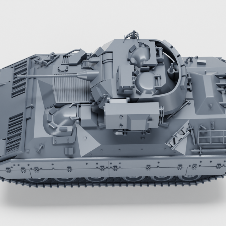 3D Printable Bradley M2 IFV and Bradley M3 CFV (US, Cold War) (1:56 and ...