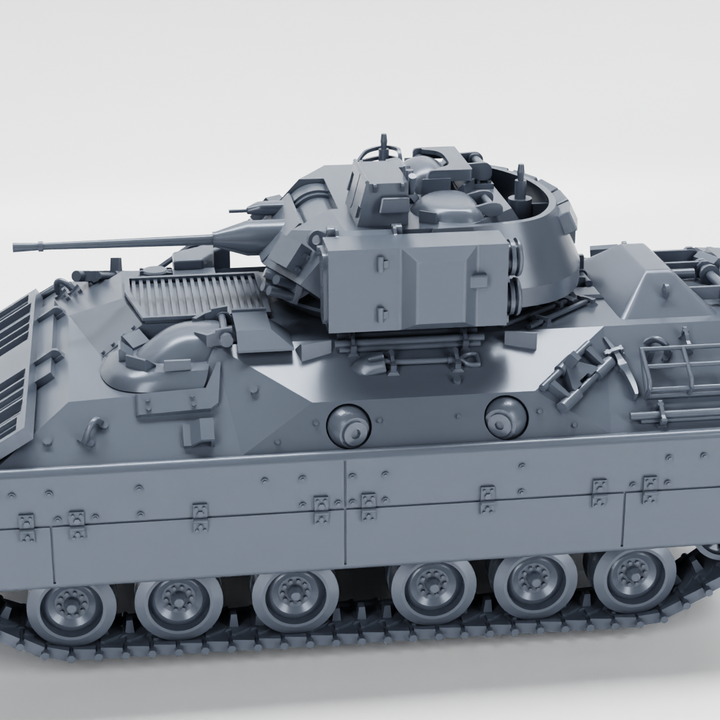 3D Printable Bradley M2 IFV and Bradley M3 CFV (US, Cold War) (1:56 and ...