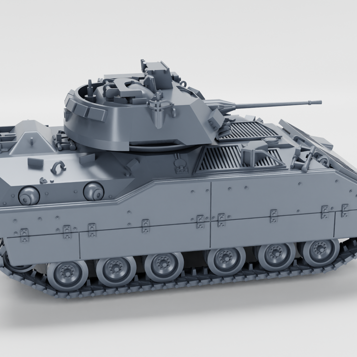 3D Printable Bradley M2 IFV and Bradley M3 CFV (US, Cold War) (1:56 and ...