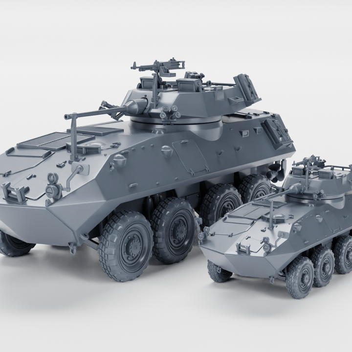 3D Printable LAV-25 (USMC Light Armored Vehicle) (US, Cold, War) (1:56 ...