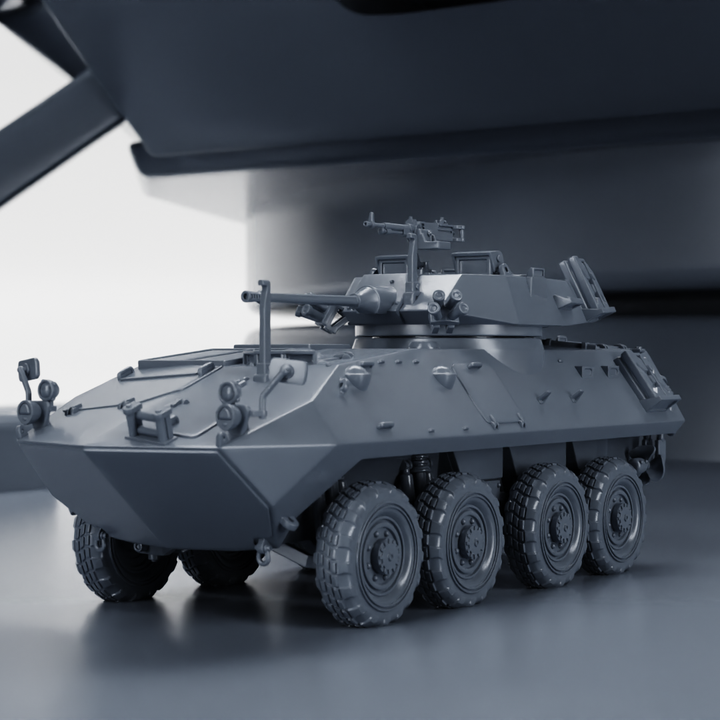3D Printable LAV-25 (USMC Light Armored Vehicle) (US, Cold, War) (1:56 ...