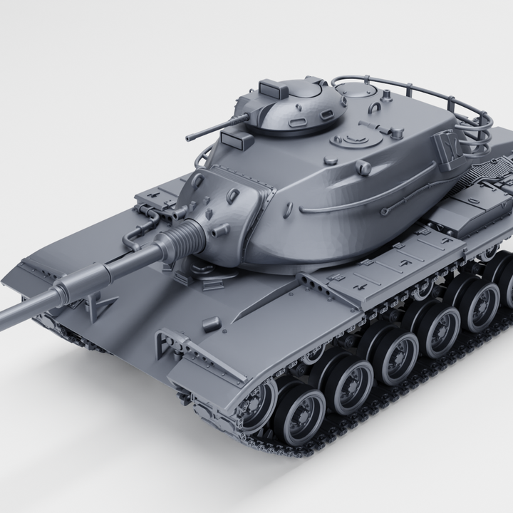 3D Printable M60A3 Patton (US, Cold War) (1:56 and 1:100 scale) by Wargame3d