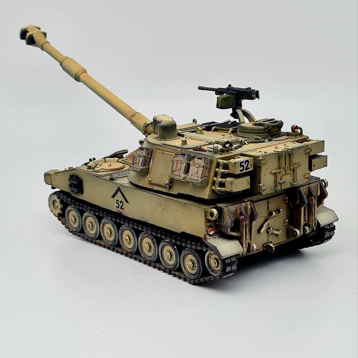 3D Printable M109/A3 Paladin (155mm SPG) (US, Cold, War) (1:56 and 1: ...