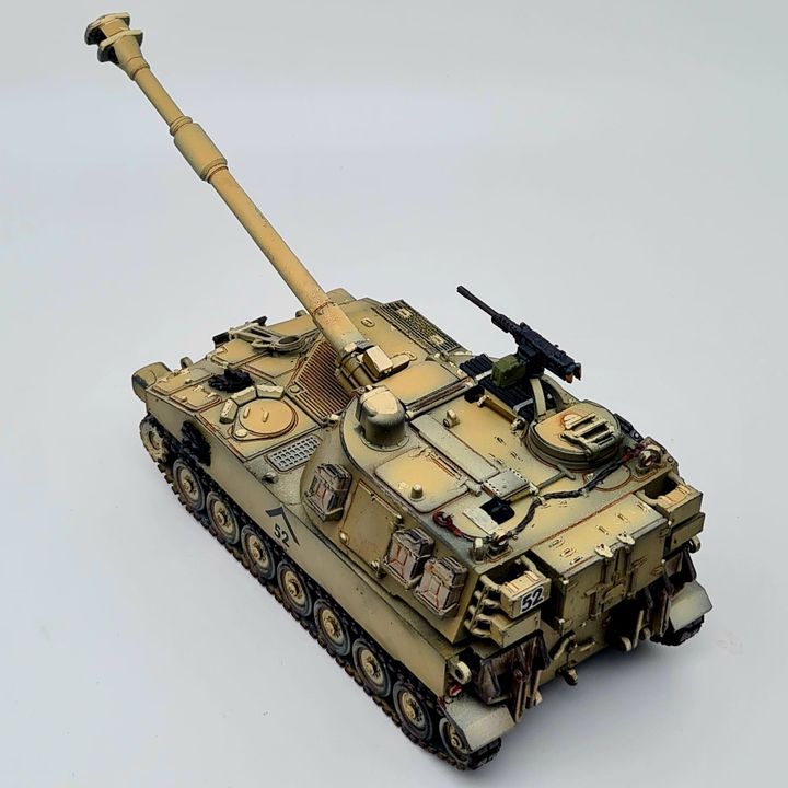 3D Printable M109/A3 Paladin (155mm SPG) (US, Cold, War) (1:56 and 1: ...