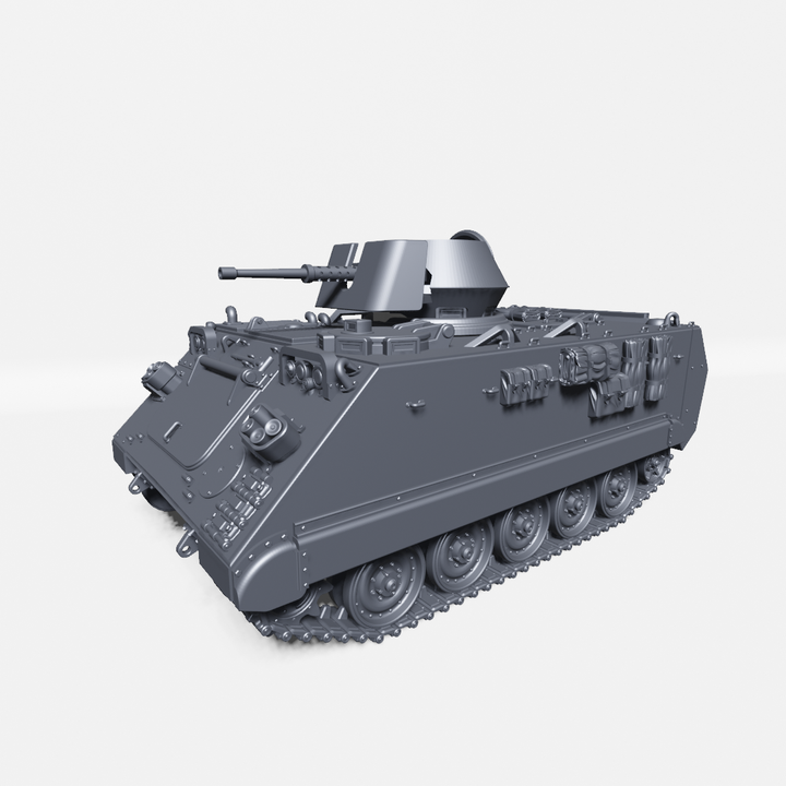 3D Printable M113A3 APC (US, Cold War) (1:56 and 1:100 scale) by Wargame3d