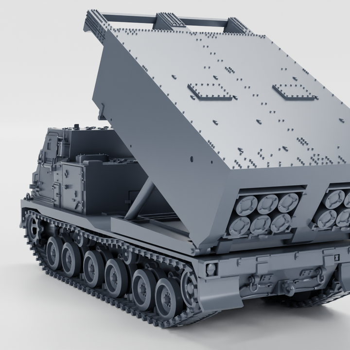 3D Printable M270 MLRS (Multiple Launch Rocket System) (US, Cold War ...