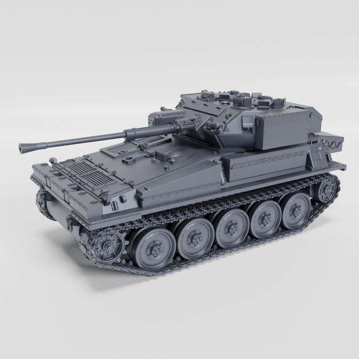 3D Printable Scimitar FV-107 CVR(T) (UK, Cold War) (1:56 and 1:100 ...