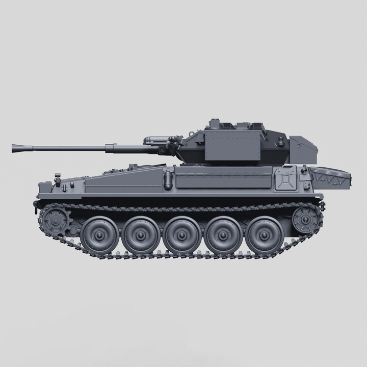 3D Printable Scimitar FV-107 CVR(T) (UK, Cold War) (1:56 and 1:100 ...