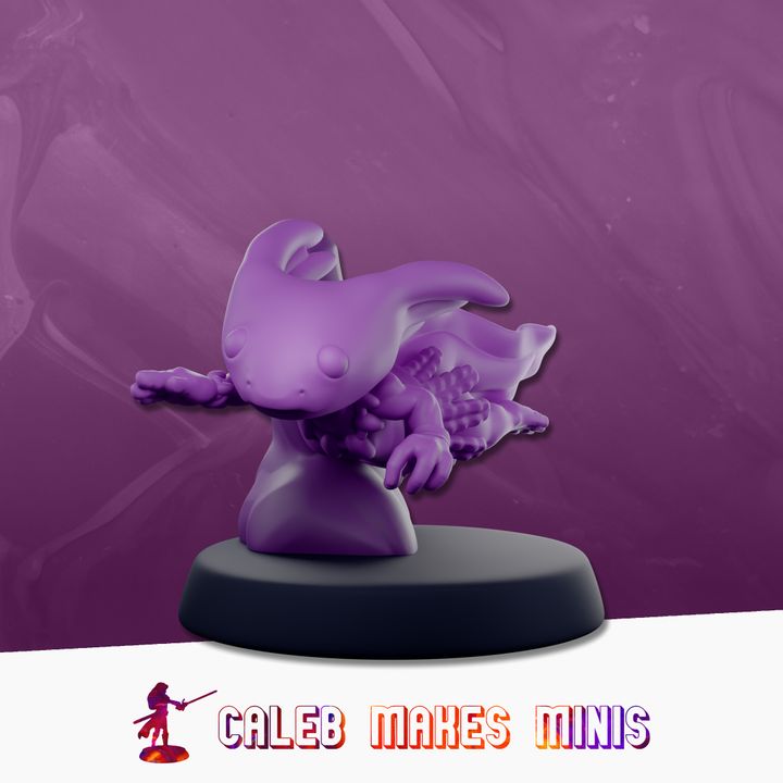 3D Printable Swimmer [PRE-SUPPORTED] | Axolotls III by Caleb Makes Minis