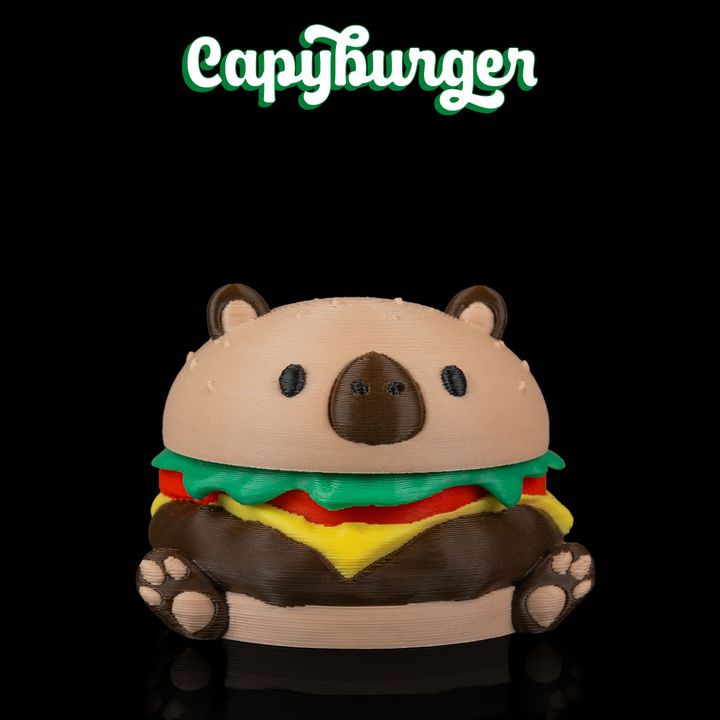 3D Printable Capyburger by Stlflix