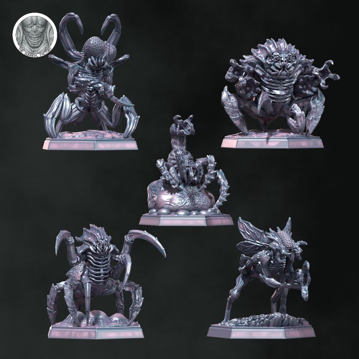 3D Printable Space Insectoid Set by TheSurrealFactory