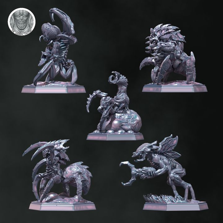 3D Printable Space Insectoid Set by TheSurrealFactory