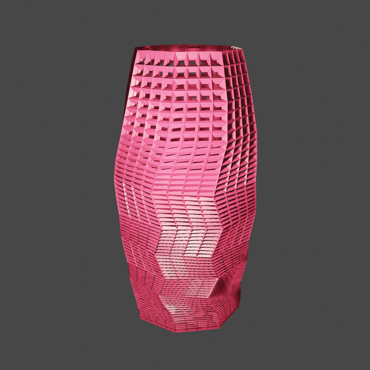 3D Printable Faceted Mesh Vase by Stanley