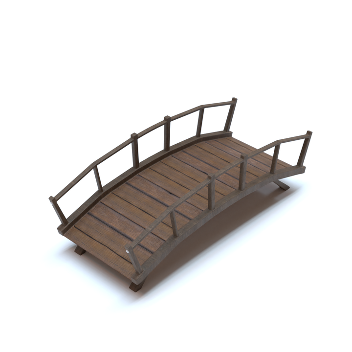 3D Printable Rustic Garden Arch Bridge by Tayyab