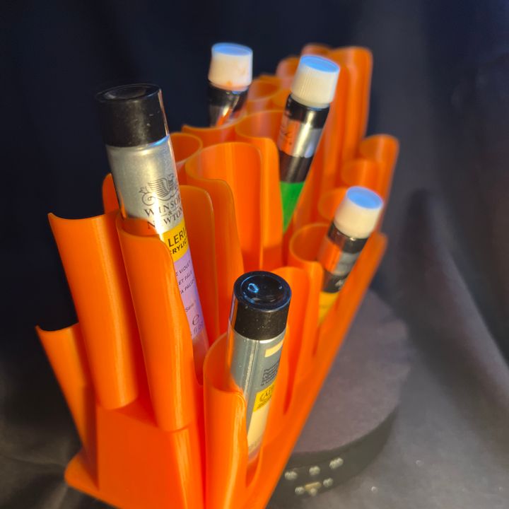 3D Printable Double Deck Paint Tube Holder by Stanley