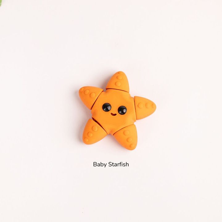 3D Printable Baby StarFish by ZOU3D
