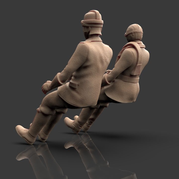 3D Printable Pilots WW1 British German by 3Dimontis