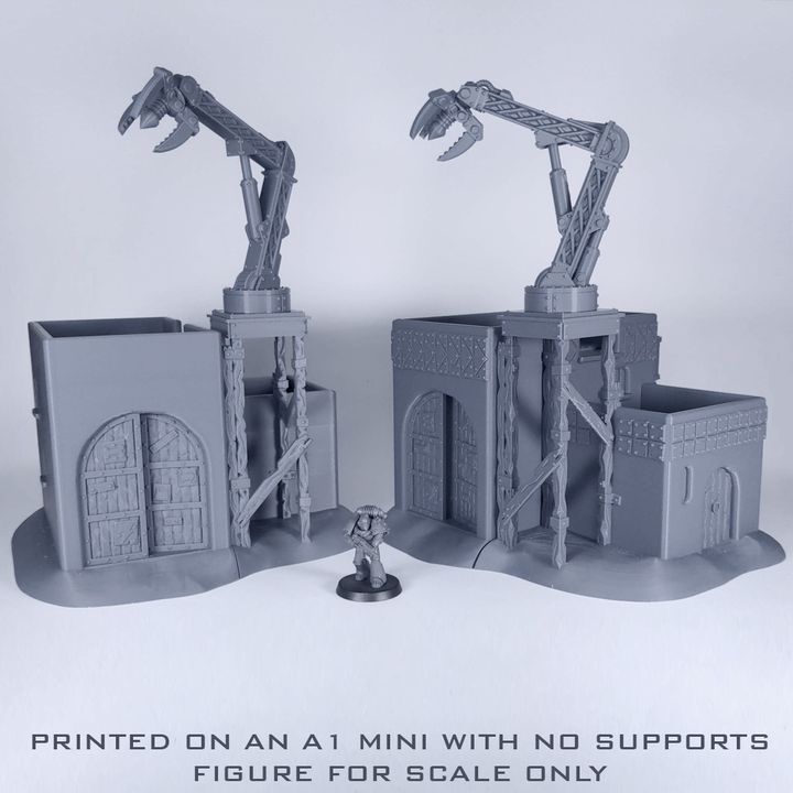 3D Printable Retro Greenskin Mech Shop by Doctor Spork